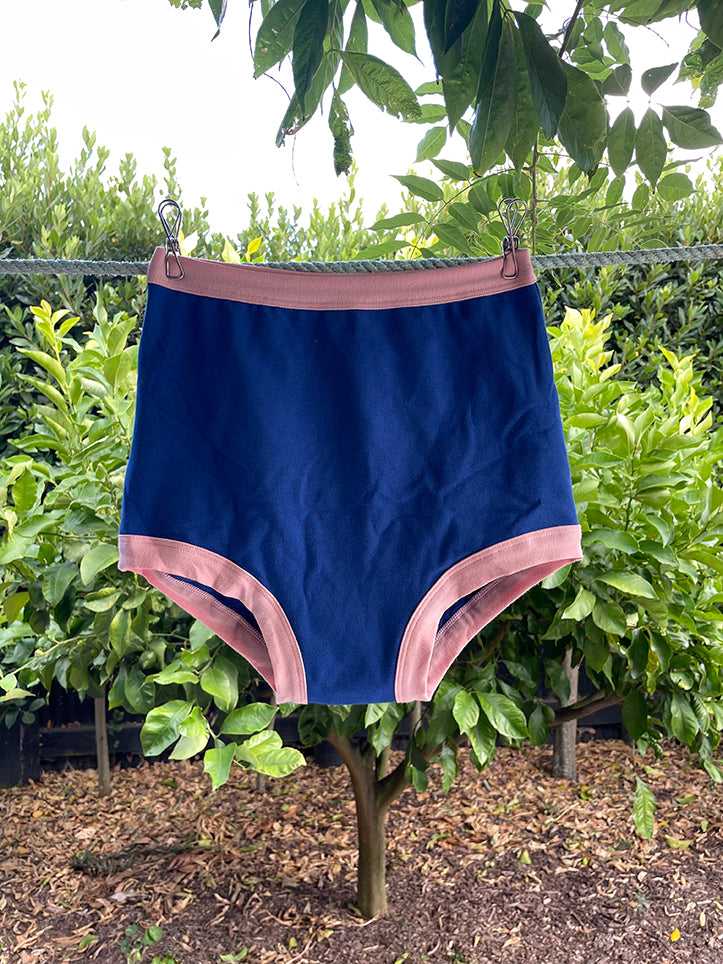 Sky Rise Blueberry Peach - limited sizes – Thunderpants NZ